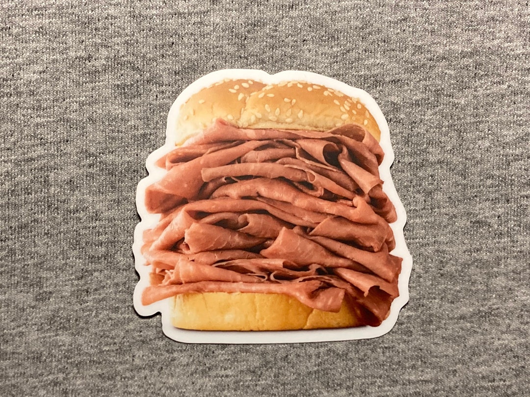 ROAST BEEF Sandwich Sticker - Vinyl Weatherproof - Fast Food - Mmmmm ...