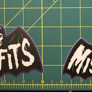 MISFITS BAT LOGO Sticker - Jerry Only Doyle Wolfgang Von Frankenstein ...