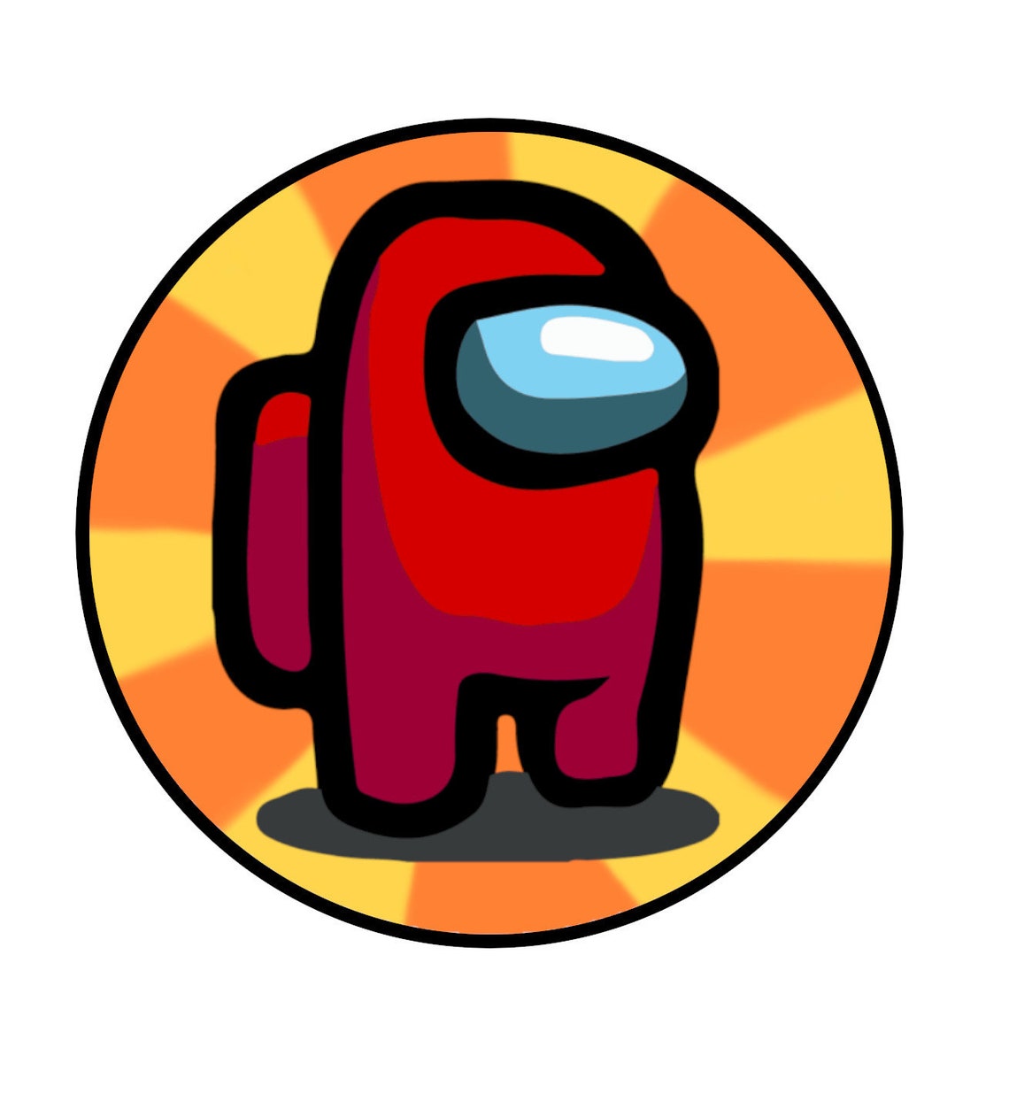 Red button among us - bucketose