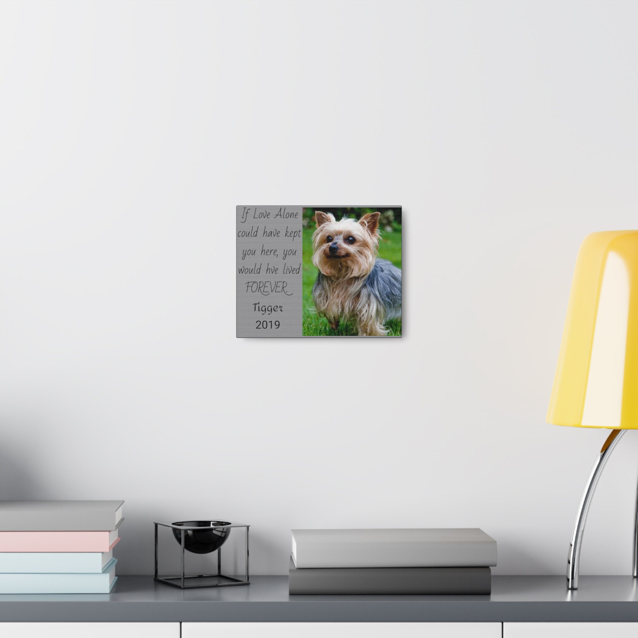 Canvas Pet Memorial. Yorkie Mom, Dogs, Cats, Horse, Fur Babies ...
