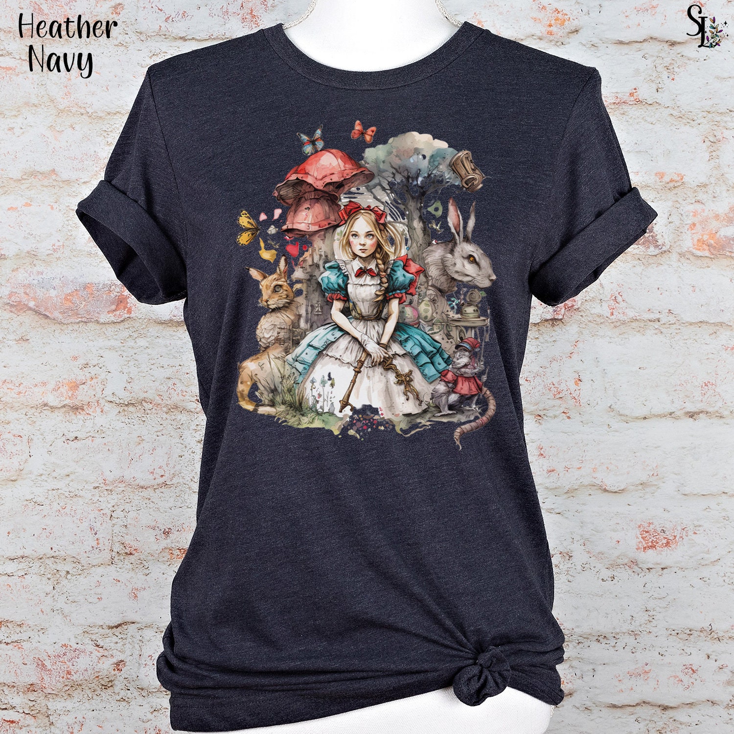 Alice in Wonderland Shirt Graphic Tee Cool Alice Tshirt Gift for Alice ...