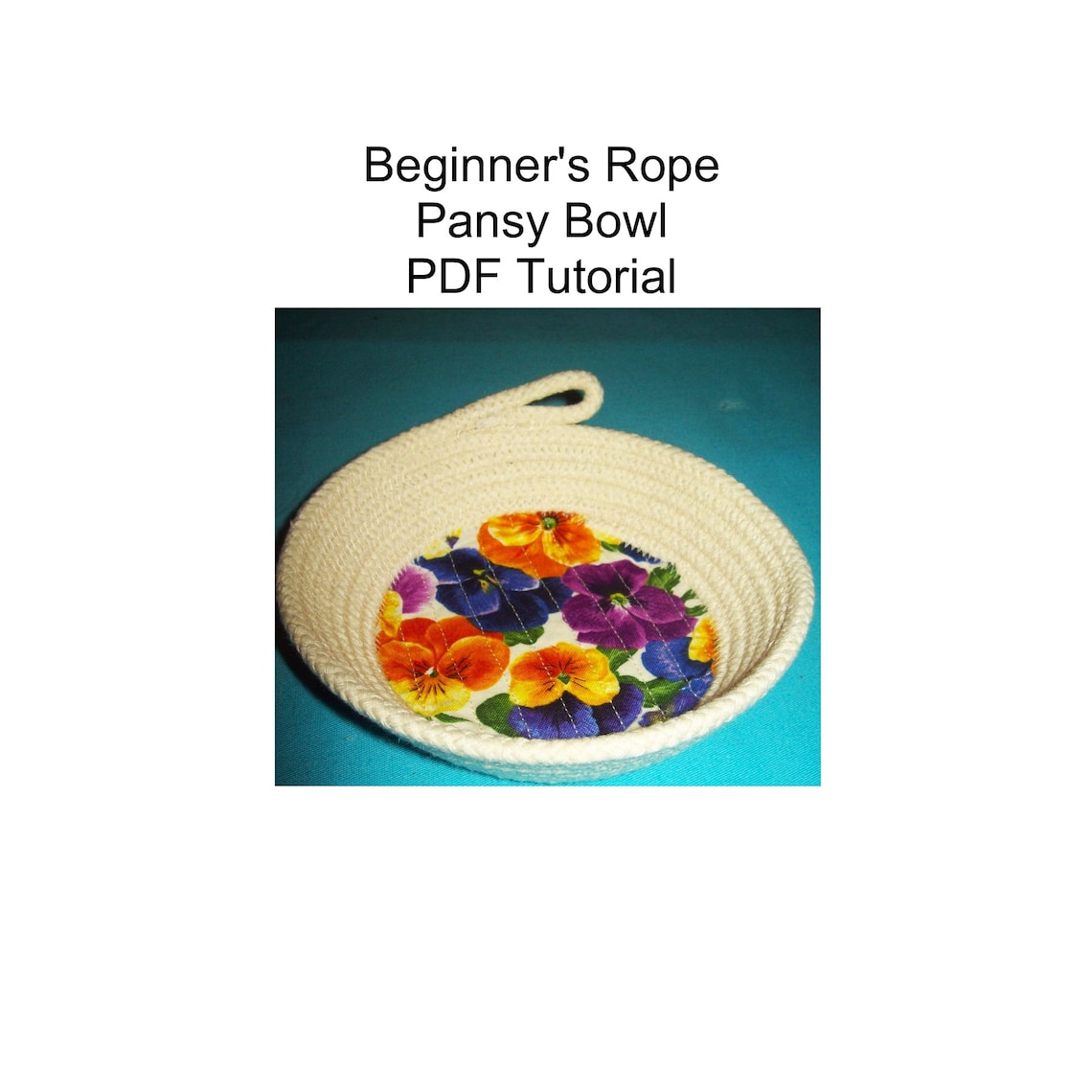 Tutorial Small Rope Bowl for Beginners-bowl Instructions-cord Bowl ...