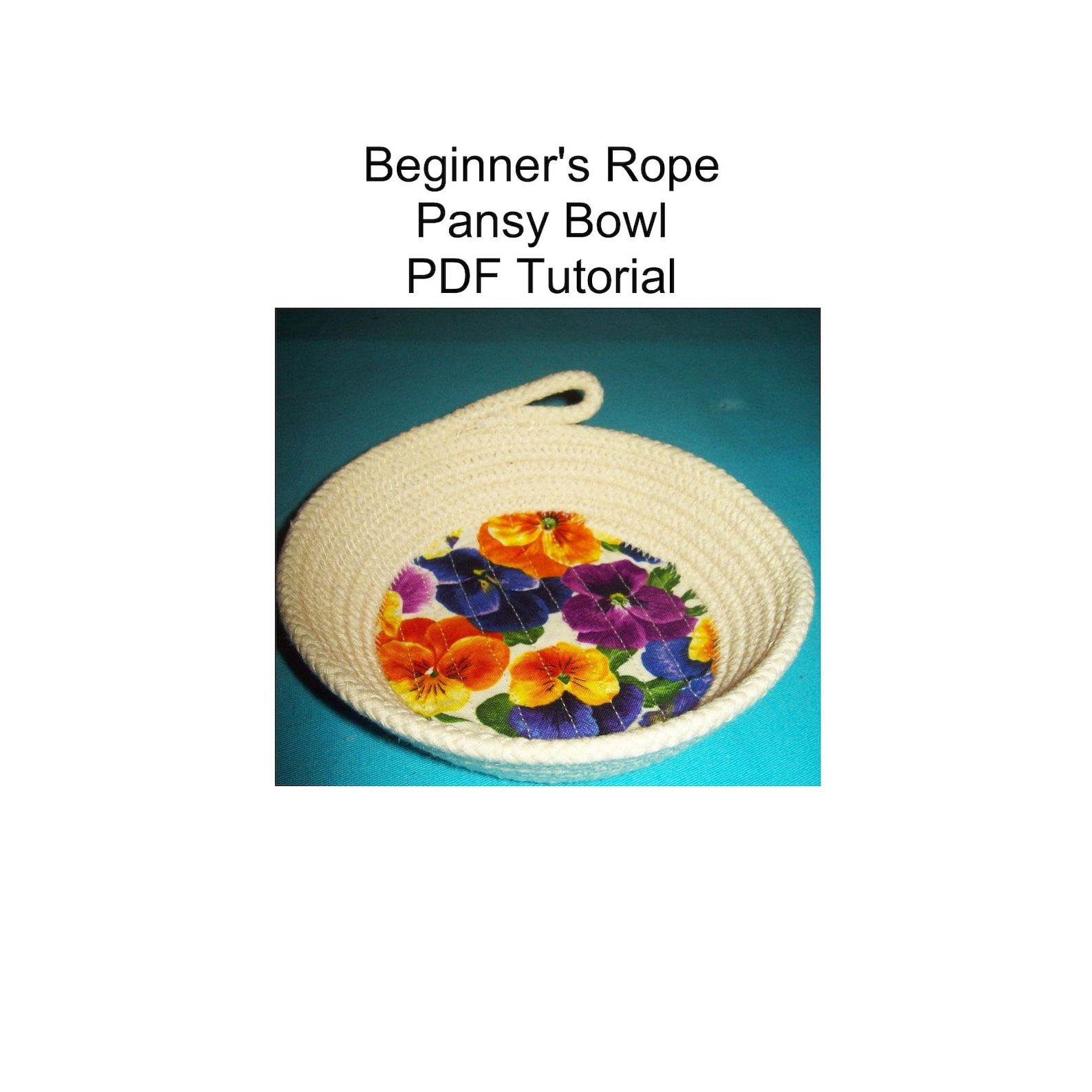 Tutorial Small Rope Bowl for Beginners-bowl Instructions-cord Bowl ...