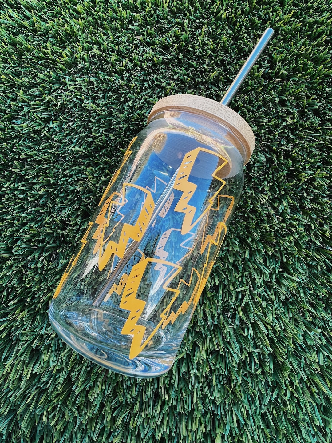 Lightning Bolt Glass Cup - Etsy