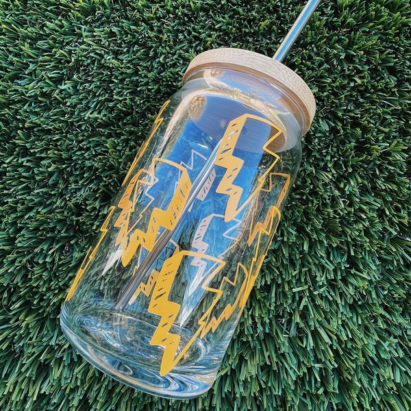 Lightning Bolt Glass Cup - Etsy