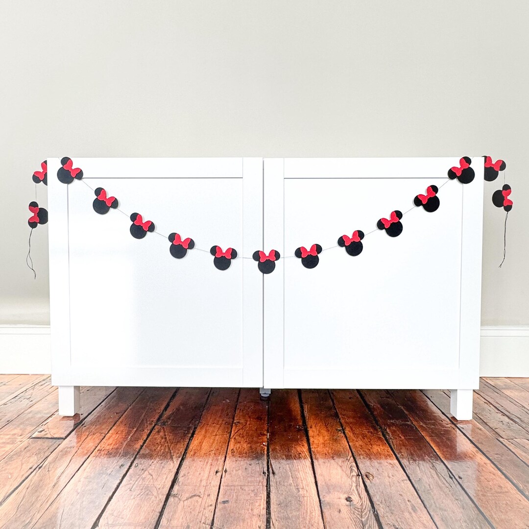 Minnie Garland | Felt Minnie Garland | Minnie Birthday Decor | Minnie ...