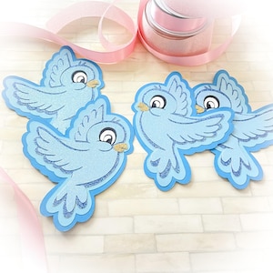 Cinderella Blue Birds Decor | Set of 2 or 4 | Cinderella Theme Party ...