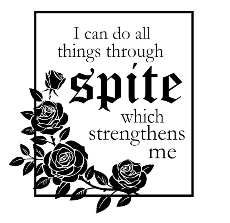 All Things Through Spite SVG PNG Digital File - Etsy