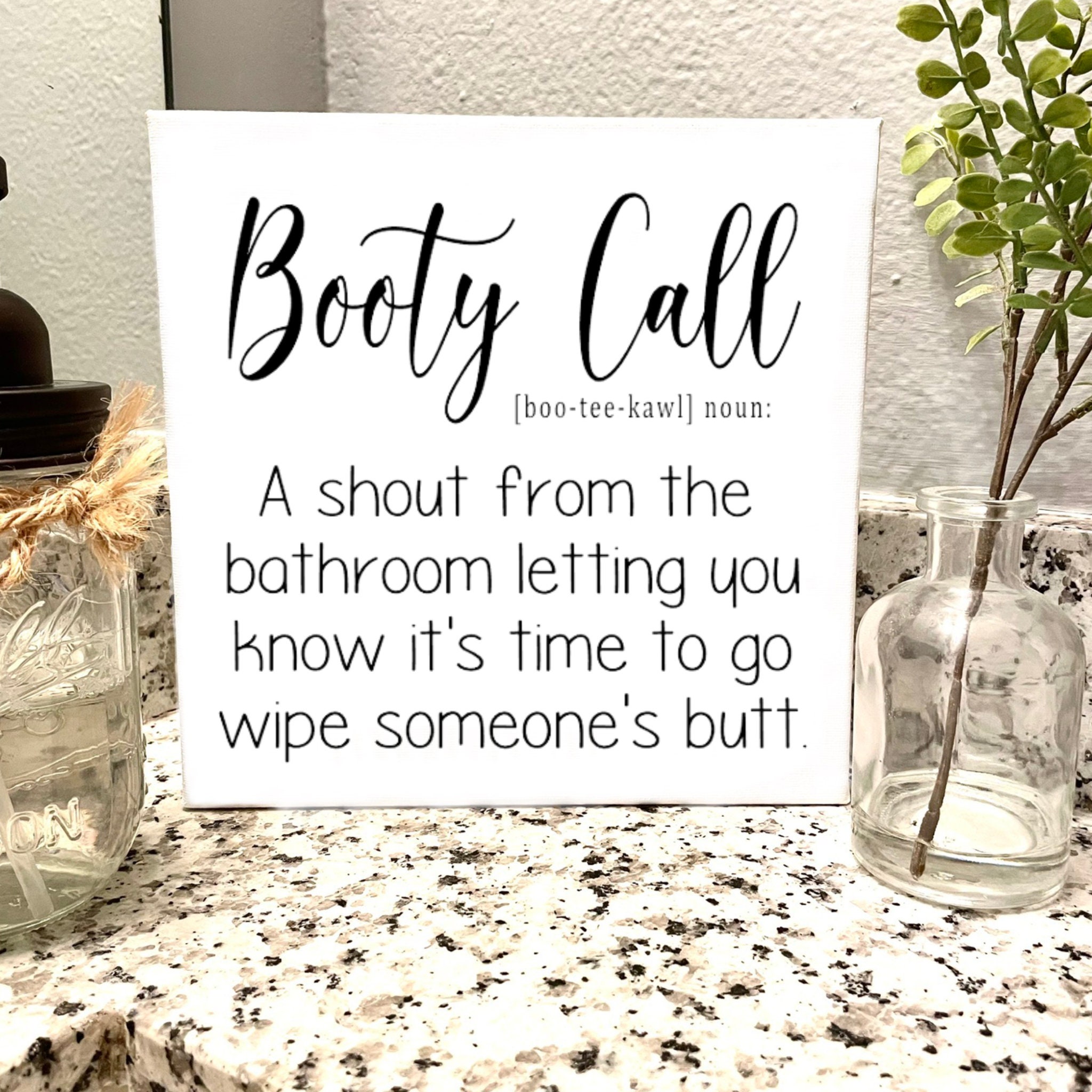Booty Call Bathroom Sign Digital Design SVG, PNG - Etsy