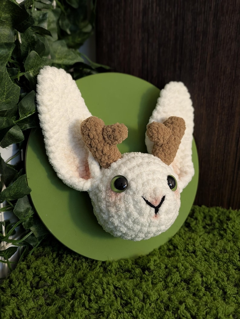 Juniper the Jackalope Crochet Pattern | Wall Mount Trophy | Faux ...