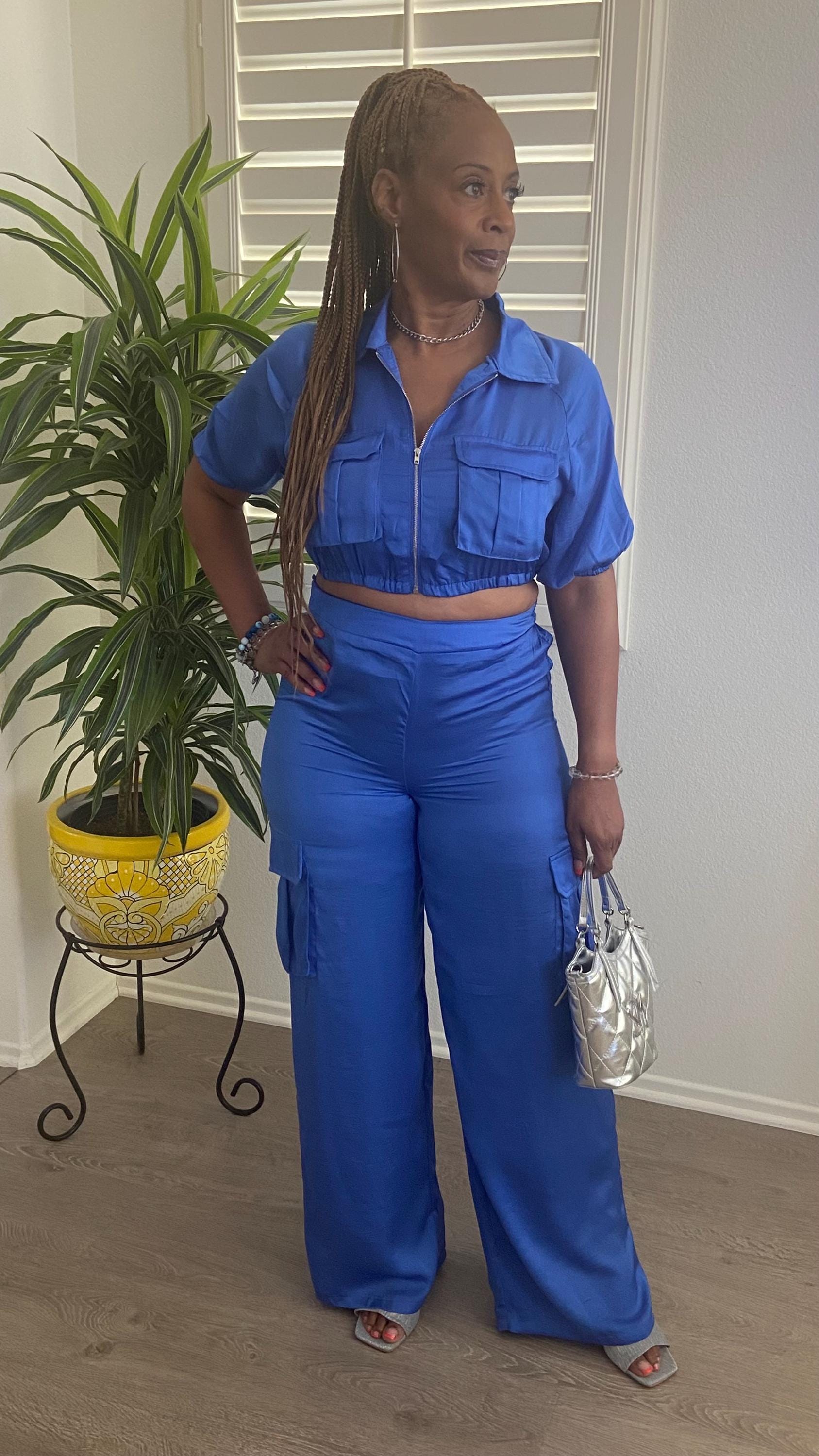 2pc Satin Cargo Look Set - Etsy