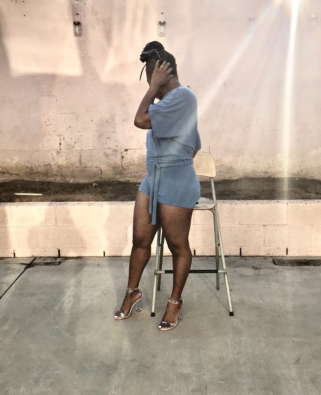 Sky Blue Slouchy Romper - Etsy