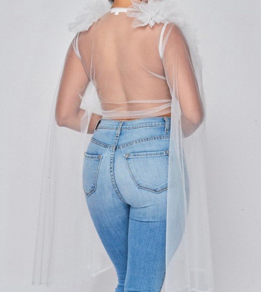 Ruffled Tulle Top - Etsy Ruffled Tulle Top - Etsy