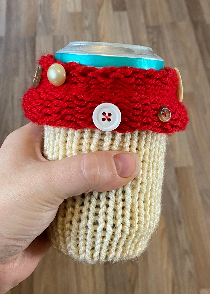 Mushroom Coffee / Beer Cozy Pattern, 22 Needle Circular Knitting ...