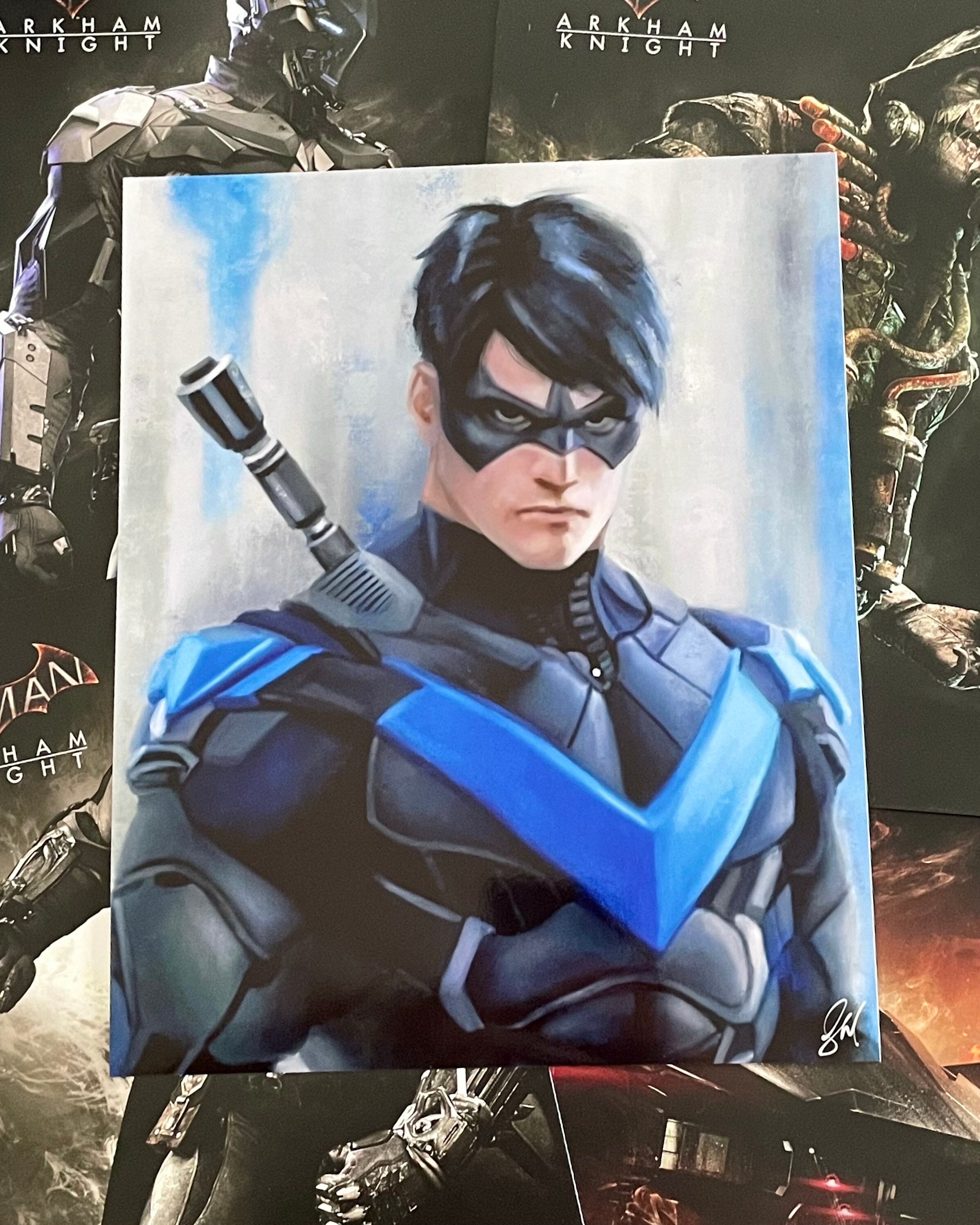 Nightwing Arkham City Drawing