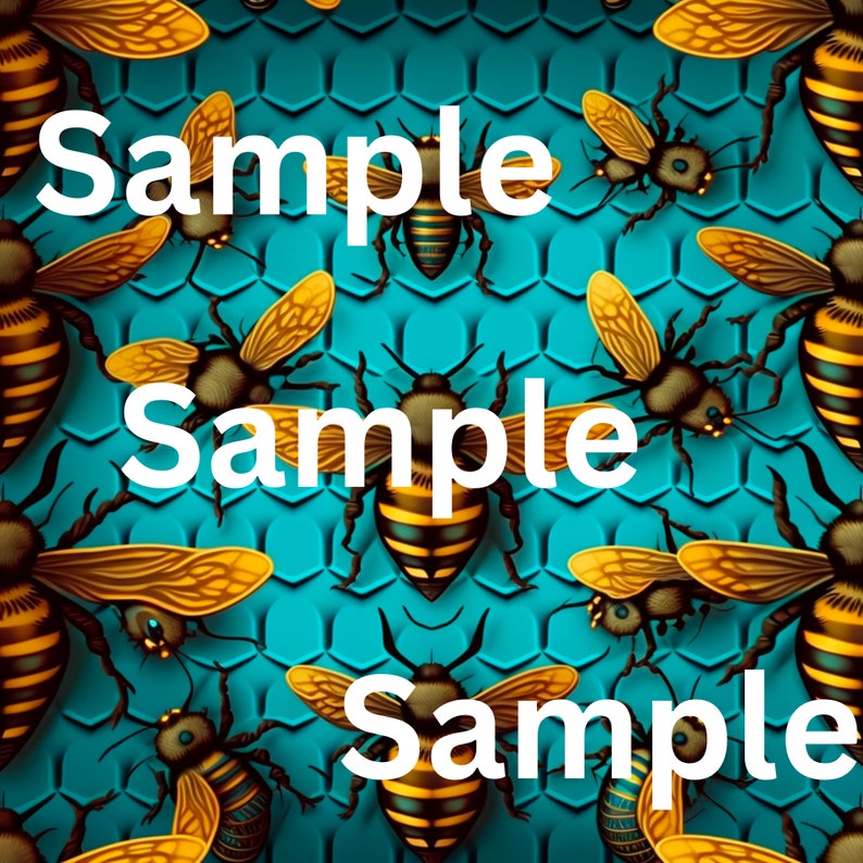 Honey Bee Digital Paper - Etsy