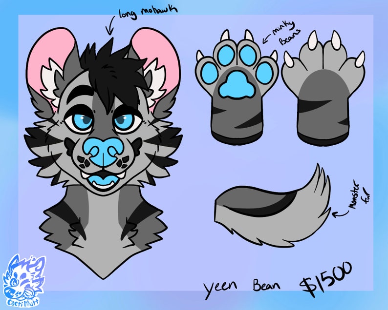 Grey Hyena Fursuit Premade Design - Etsy