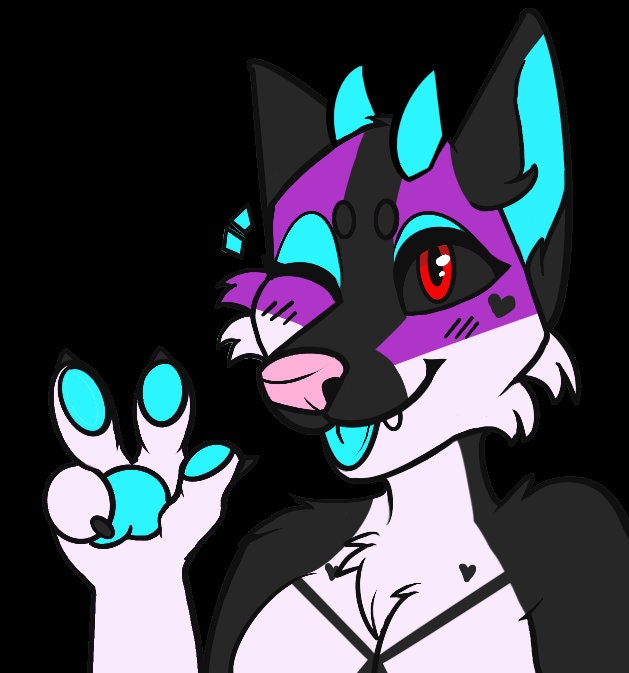 Peace Sign Furry Lineart Icon - Etsy