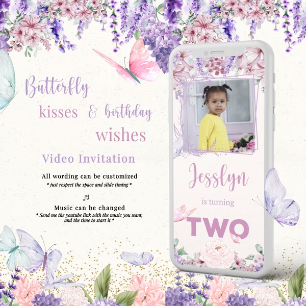 Butterfly Invitation - Etsy