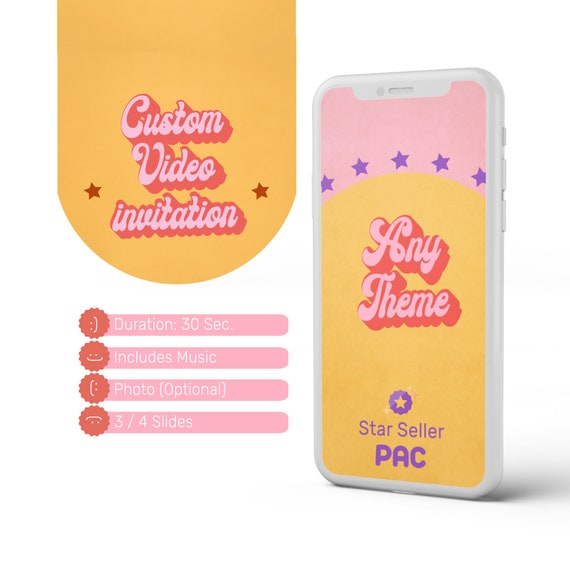 Custom Video Invitation | Etsy
