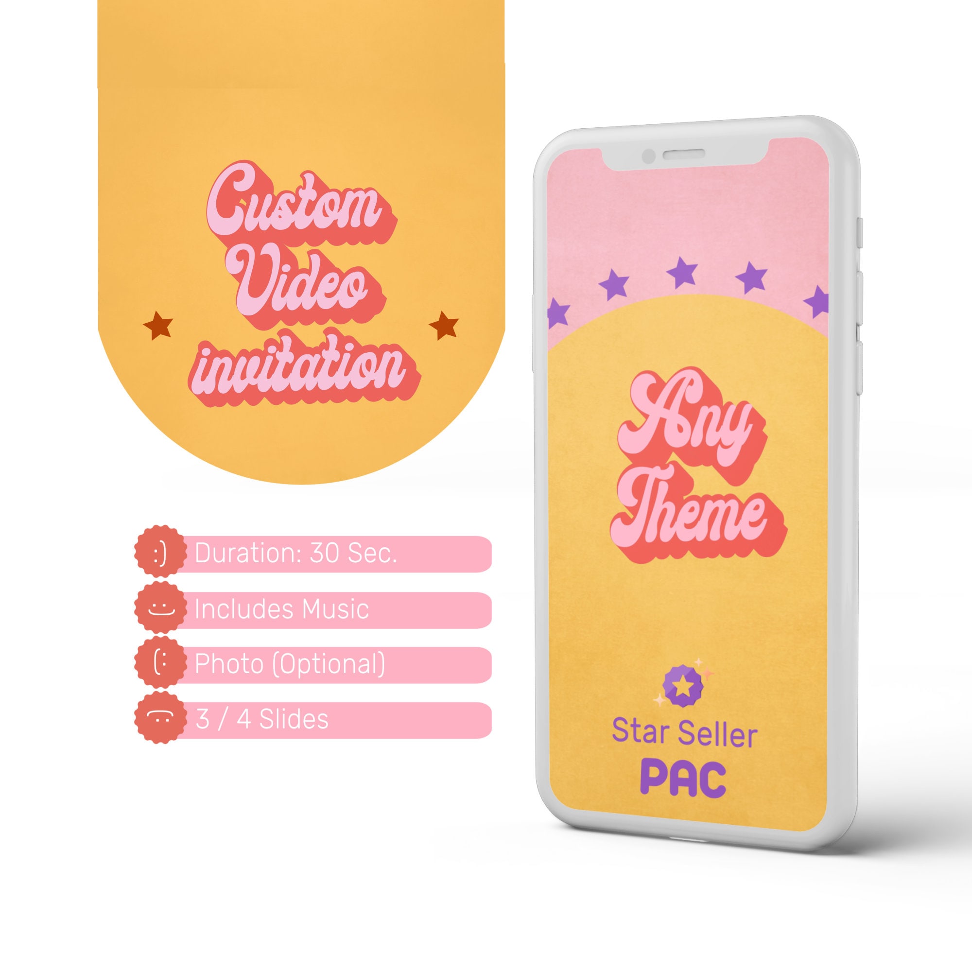 Custom Video Invitation | Etsy