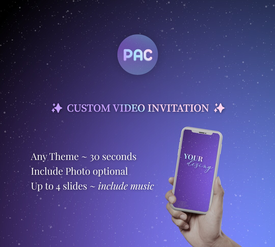 Custom Video Invitation - Etsy