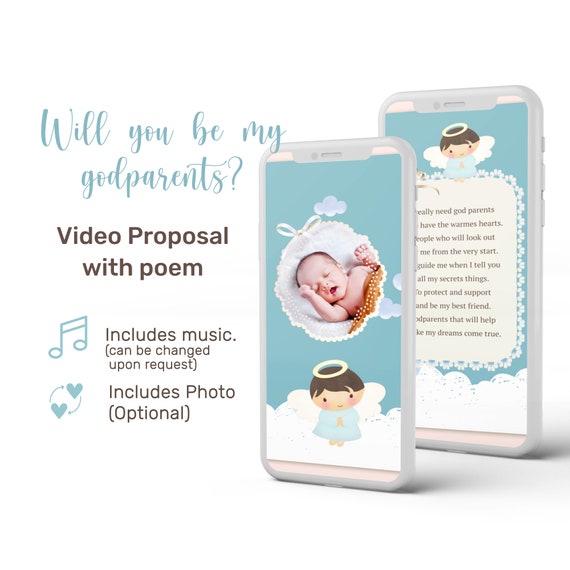 Godparents Proposal Card. Will You Be My Godmother / Godfather - Etsy