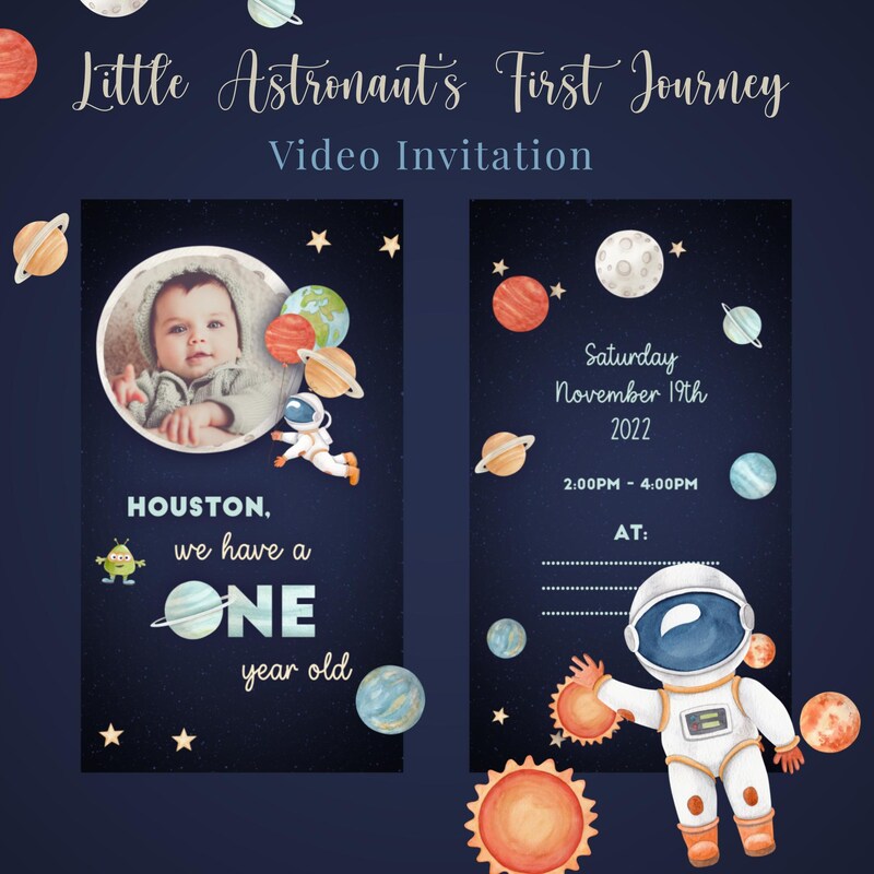 Space Theme First Birthday - Etsy