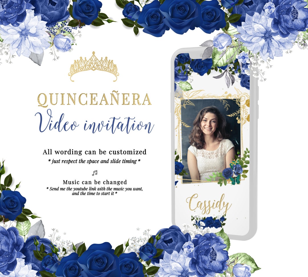 Quinceanera Video Invitation, Quinceañera Animated Video Invite, Sweet ...