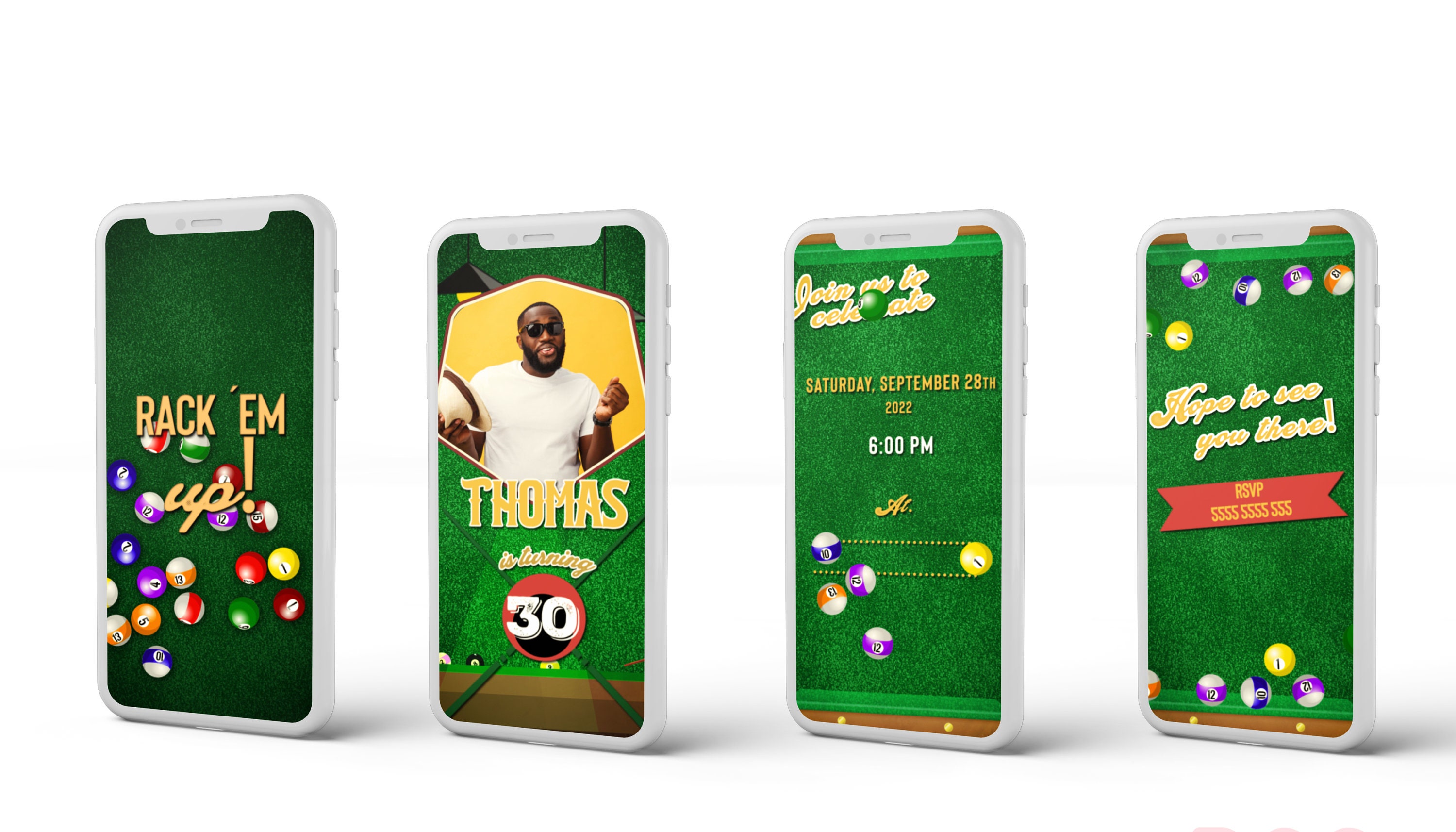 Billiards Invitation Billiards Birthday Invitation, Pool Table Birthday ...