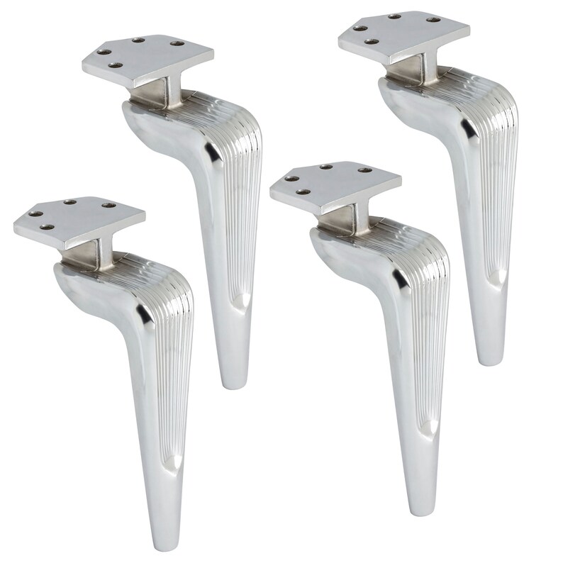 4pcs Rose Gold Furniture Leg, Black Furniture Feet, Metal Furniture Leg ...