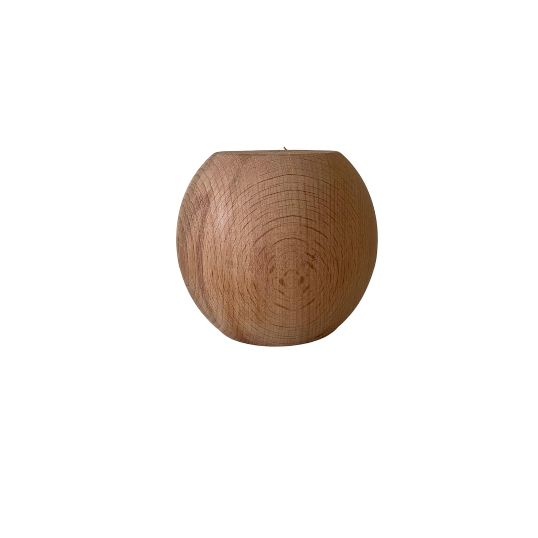 4pcs Solid Wood Ball Furniture Leg, Natural Wooden Leg for Sofa Bed ...