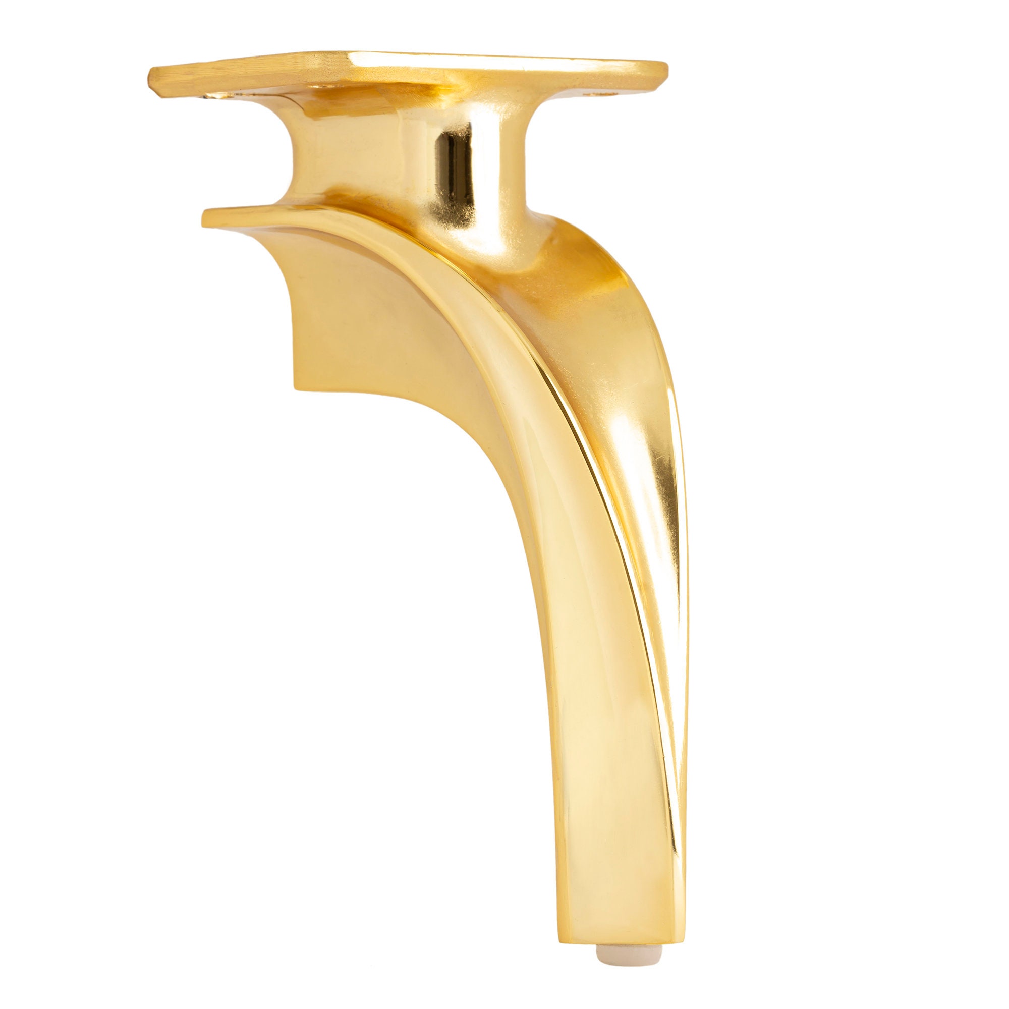 4pcs Gold Metal Furniture Leg, Polished Gold Cabinet Leg, Gold Sofa ...