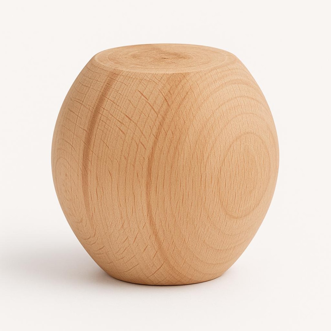 4pcs Solid Wood Ball Furniture Leg, Natural Wooden Leg for Sofa Bed ...
