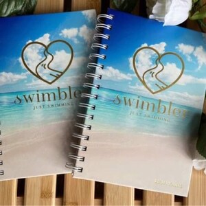 Swimbler Swim Journal Log Book Wild Open Water Swimmer Wipe Clean Swims ...