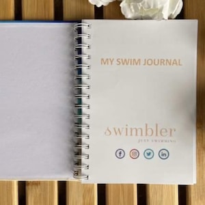Swimbler Swim Journal Log Book Wild Open Water Swimmer Wipe Clean Swims ...
