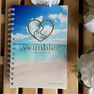 Swimbler Swim Journal Log Book Wild Open Water Swimmer Wipe Clean Swims ...