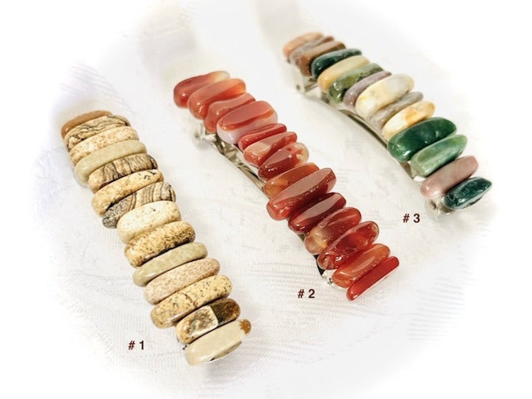 Beautiful Hair Pins! Natural Stones! Cute! Unique! Great Look! Trendy ...