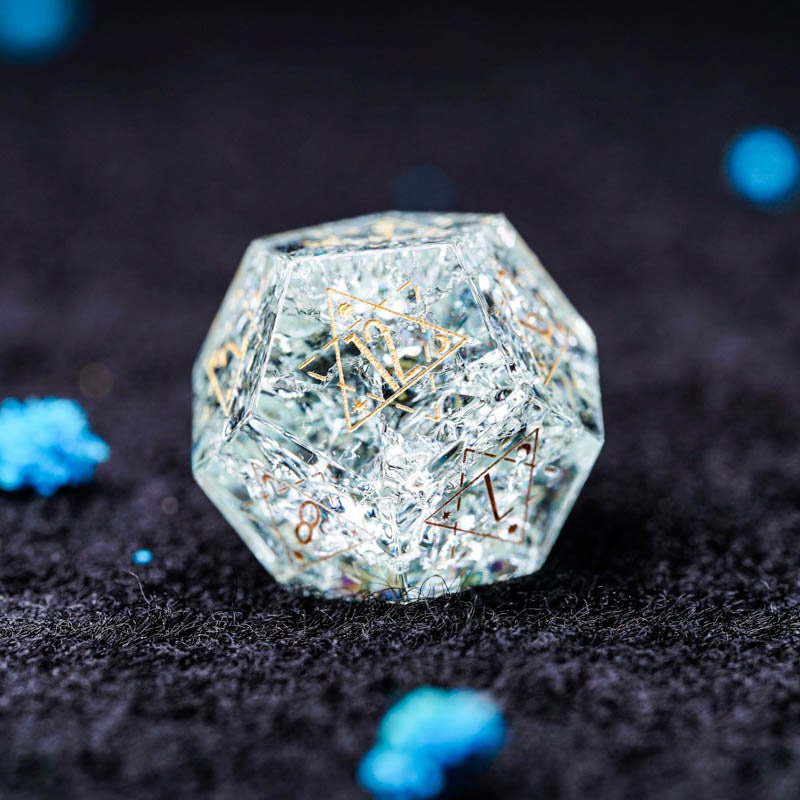 Crystal Dice Set Polyhedral DND Dice Set Made of Crystal for - Etsy