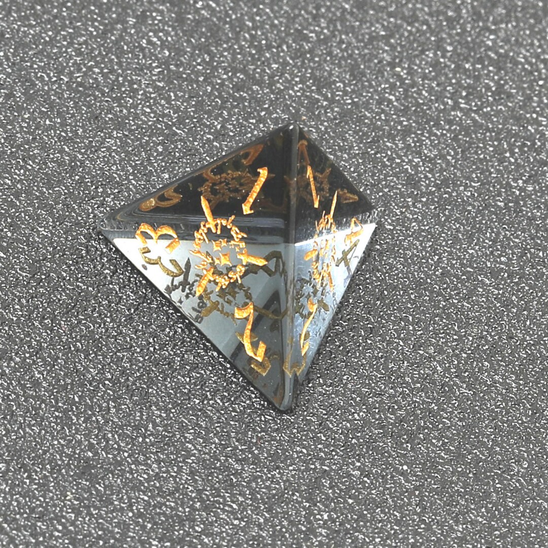 Black Crystal Dice Set, Polyhedral DND Dice Set Made of Crystal for ...