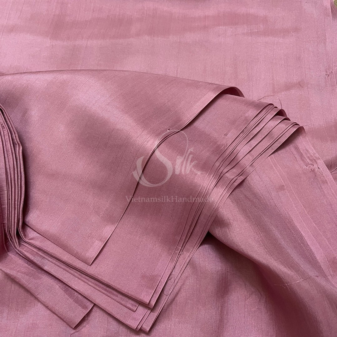 100% MULBERRY SILK Fabric by the Yard - Amaranth Pink Silk - Habutai ...