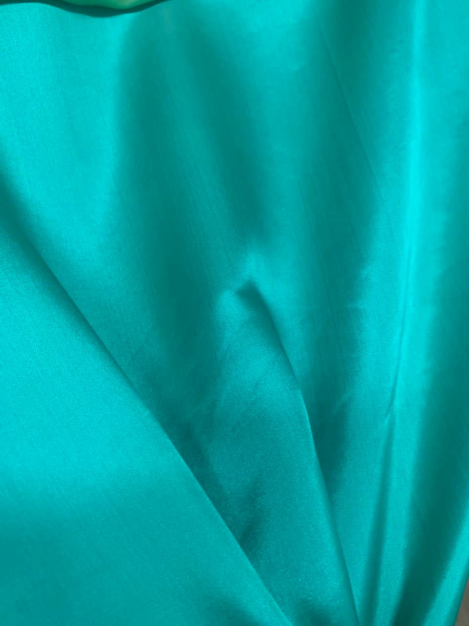 PURE MULBERRY SILK Fabric by the Yard - Turquoise Silk - Natural Silk ...