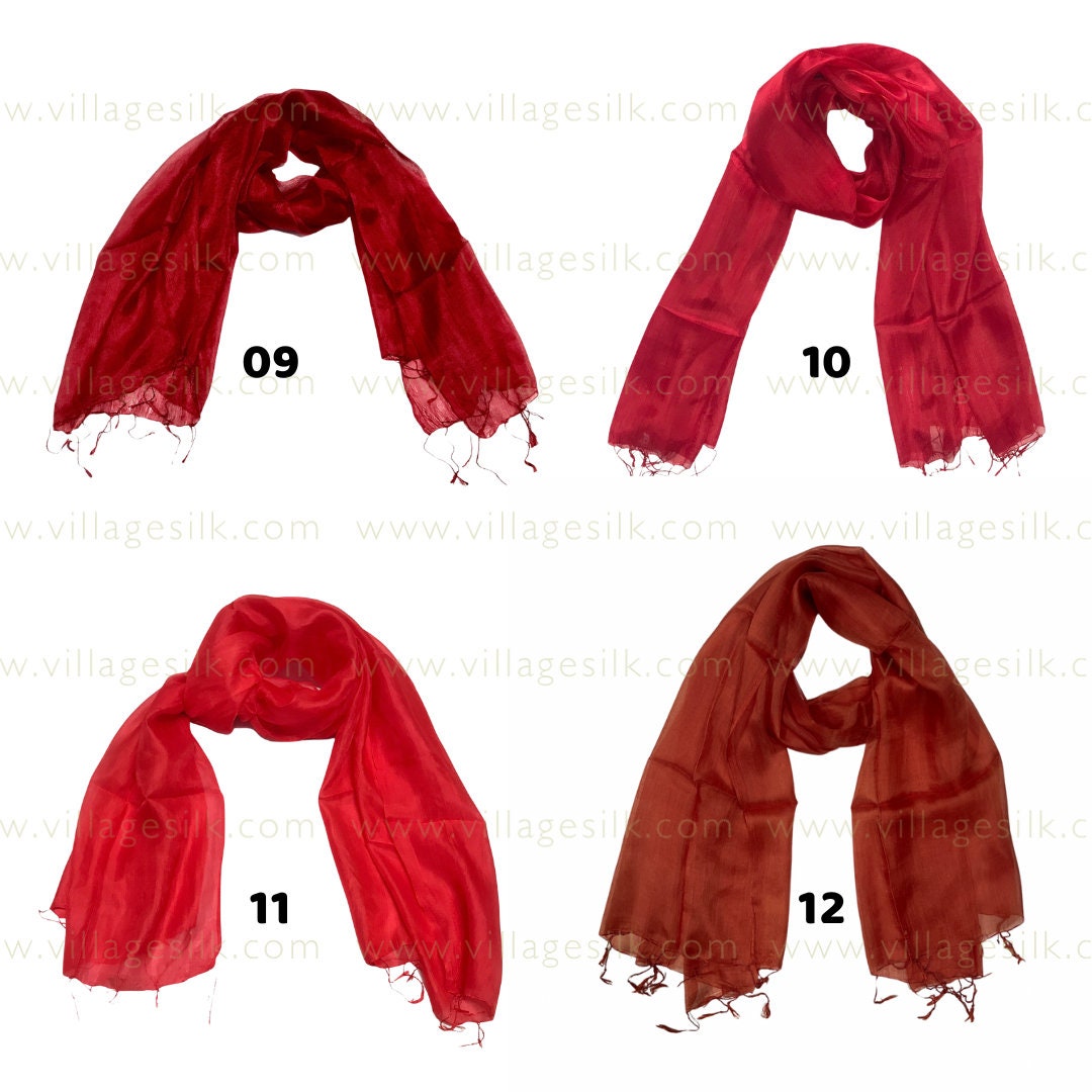 SILK SCARF| 100% Natural Mulberry Silk | Hand Dyed Scarf |thin Scarf ...