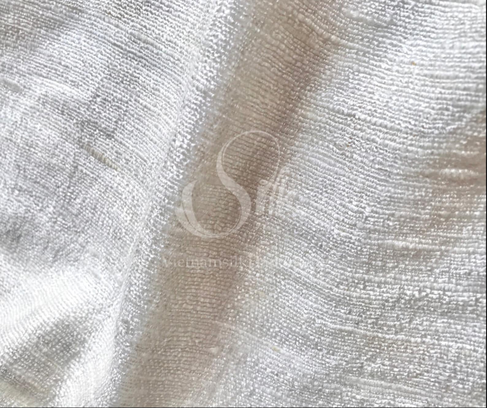RAW SILK Fabric by the Yard, 100% Mulberry Silk, Silk for Sewing Towel ...