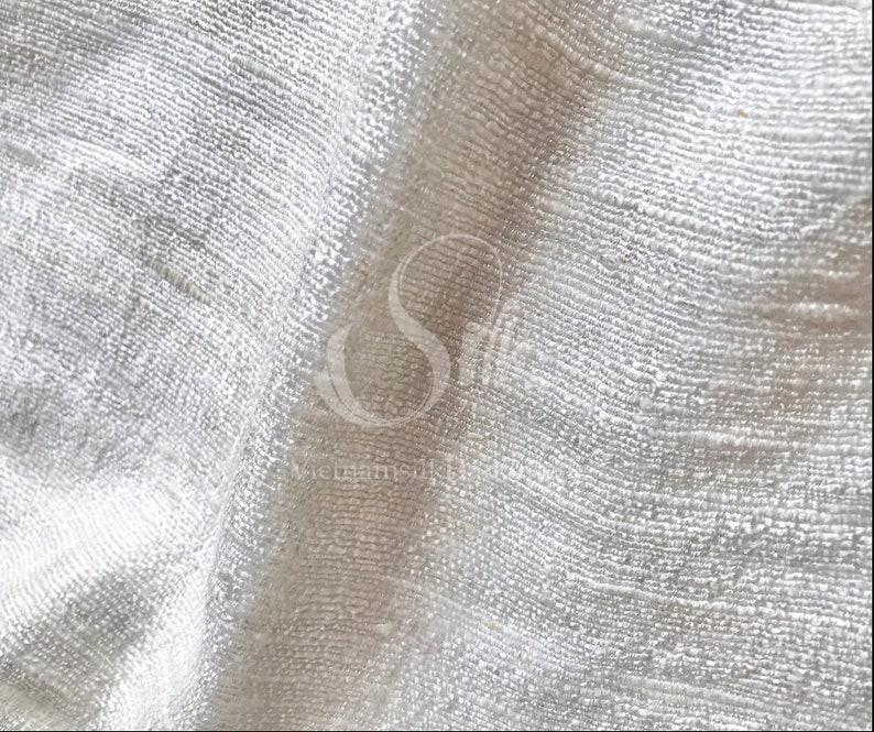 RAW SILK Fabric by the Yard, 100% Mulberry Silk, Silk for Sewing Towel ...