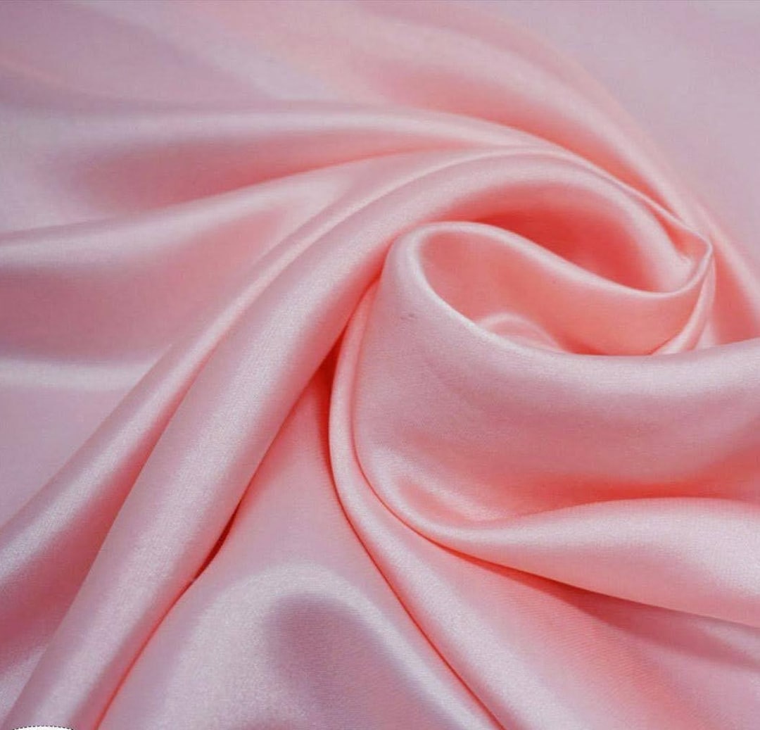 Light Pink - PURE MULBERRY SILK Fabric by the Yard - Natural Silk ...