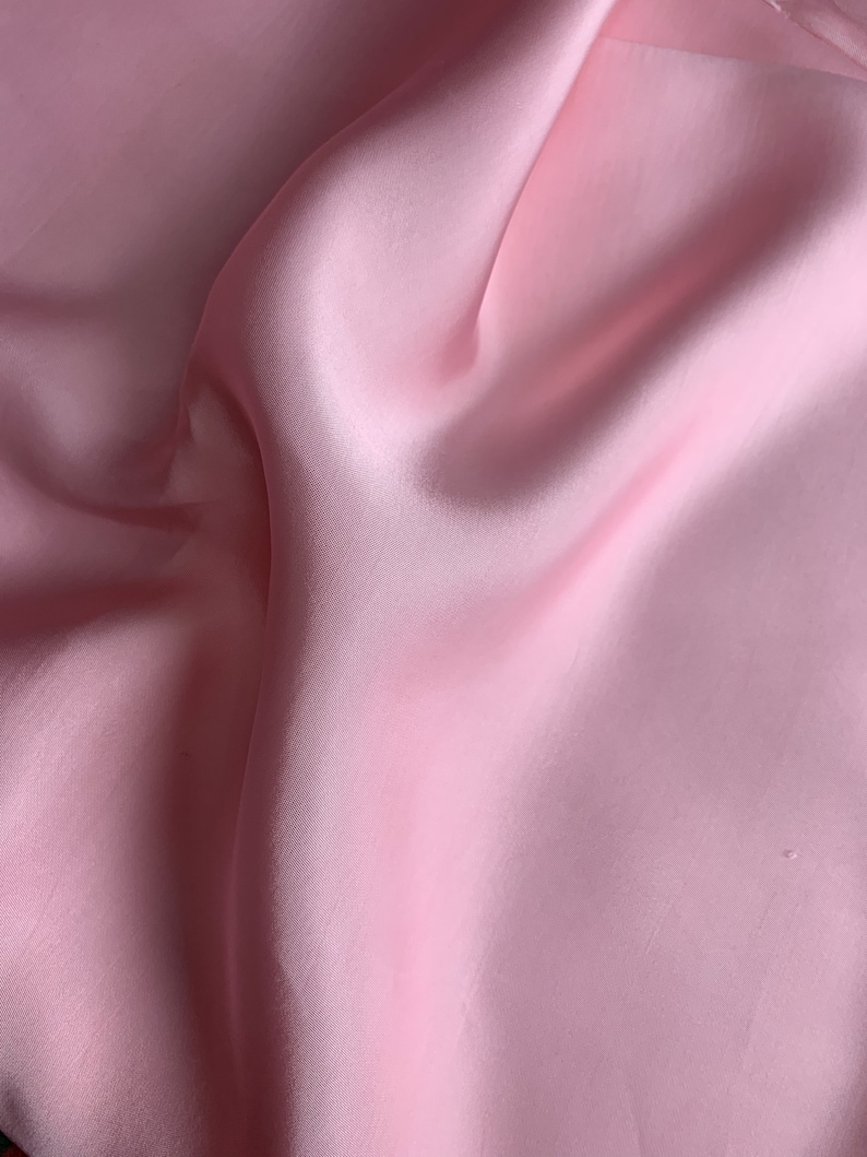 Light Pink - PURE MULBERRY SILK Fabric by the Yard - Natural Silk ...