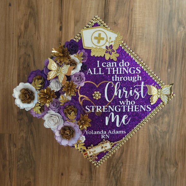 Bible Verse Grad Cap - Etsy