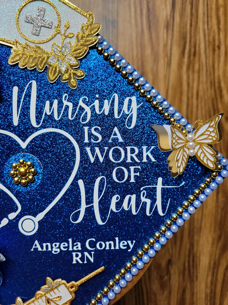 Custom Personalized Heart Stethoscope Nursing is A Work of Heart Nurse ...