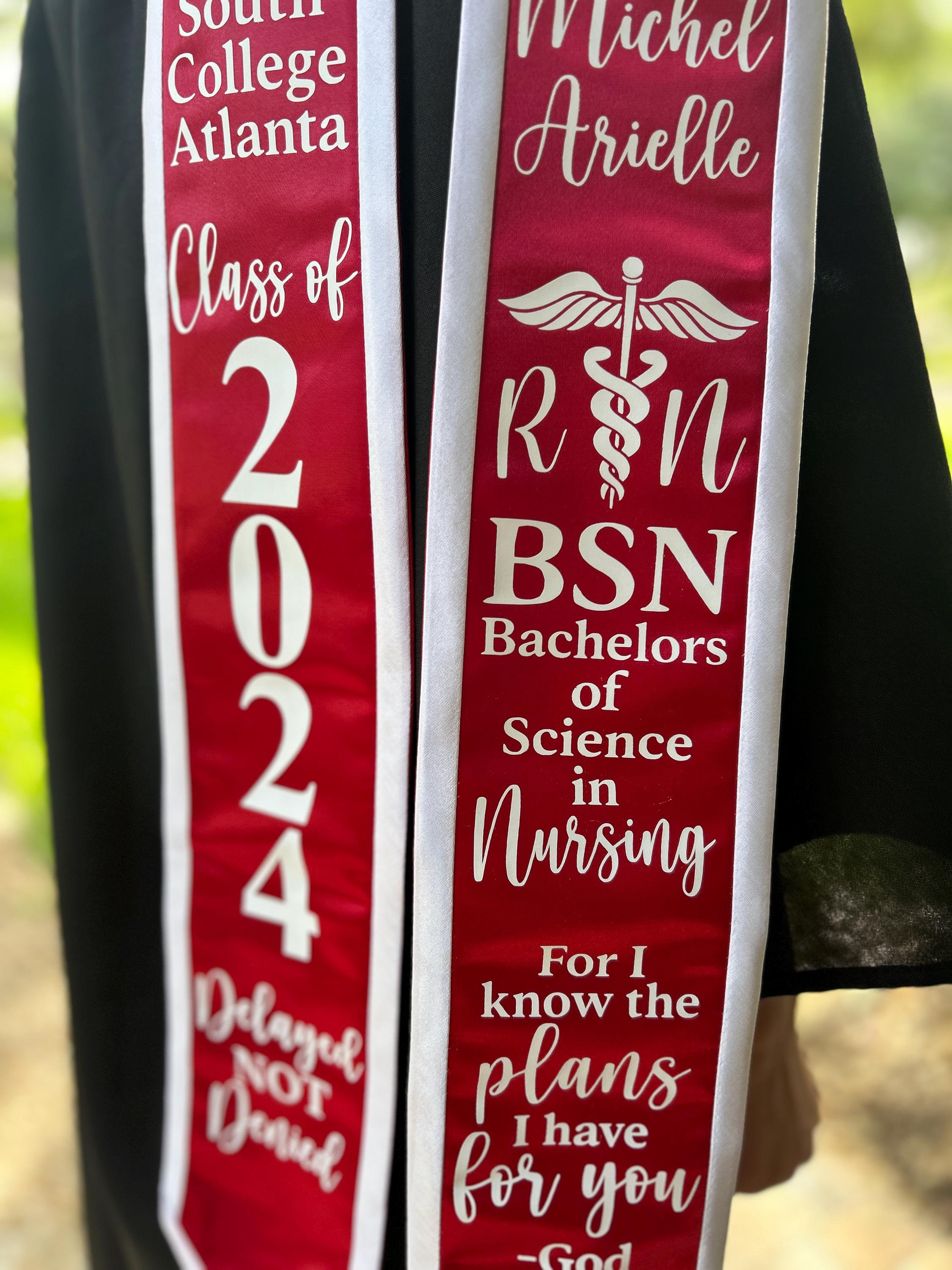Custom Graduation Stole – Personalized Grad Sash for Men & Women ...